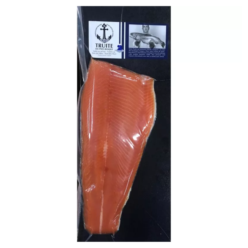 Smoked trout whole fillet 650gr wild